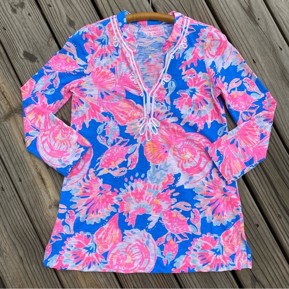 Lilly Pulitzer | Tops | Lilly Pulitzer Tunic Top Sea Shell Print | Poshmark